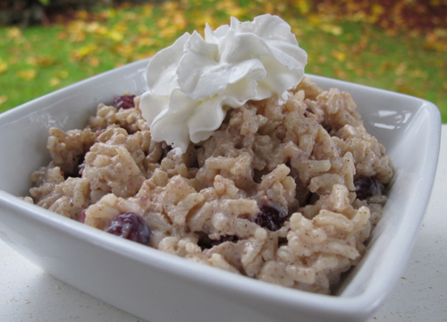 Maple Rice Pudding – Gazing In