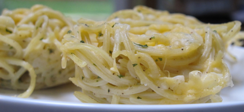 Cheesy Pasta Nests – Gazing In