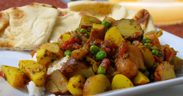 Easy Indian Cooking: Potatoes in Tomato Gravy – Gazing In
