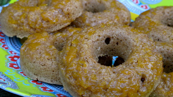 Sunflower & Peach Jam Quinoa Donuts – Gazing In